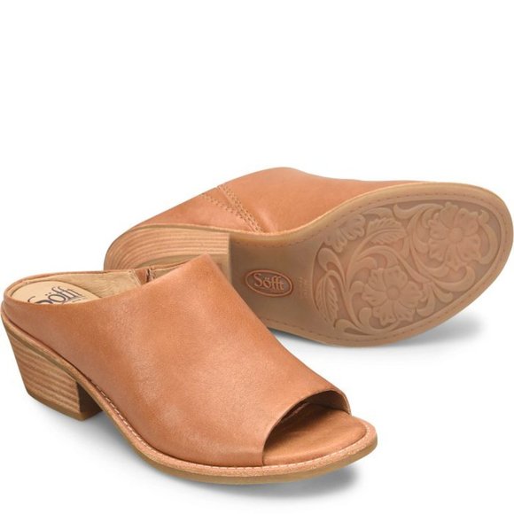 Sofft | Shoes | Sofft Aneesa Slide Sandal Slip On Shoes Genuine Leather ...